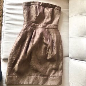 Jacob | Dresses | Strapless Gold Dress | Poshmark